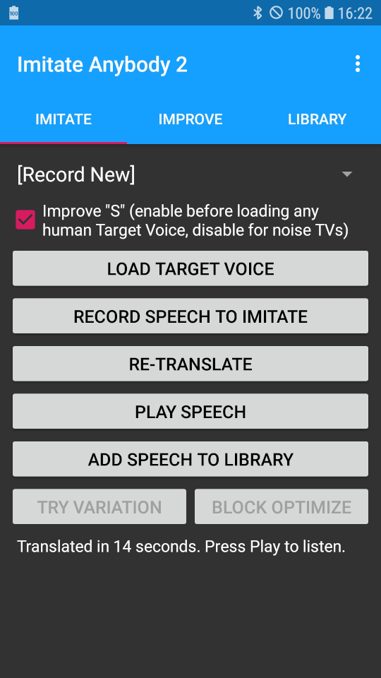 Imitate Anybody 2 - Voice Changer App for Android - Instructions